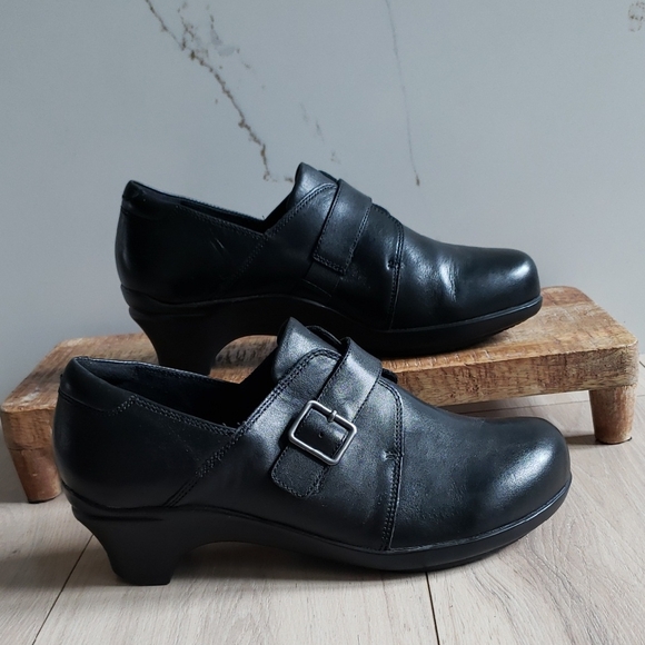 Aravon | Shoes | Aravon Stridarc Monk Womens Slipon Heeled Dress Shoe ...